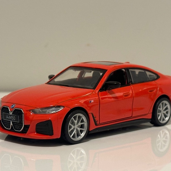 Toys | 132 Scale Diecast Toy Model Die Cast Car Bmw I4 M5 Red Pullback ...